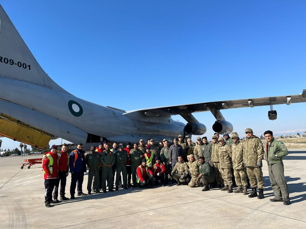 PAF Ilyushin IL-78 Aircraft With 16.5 Tons Of Humanitarian Assistance ...